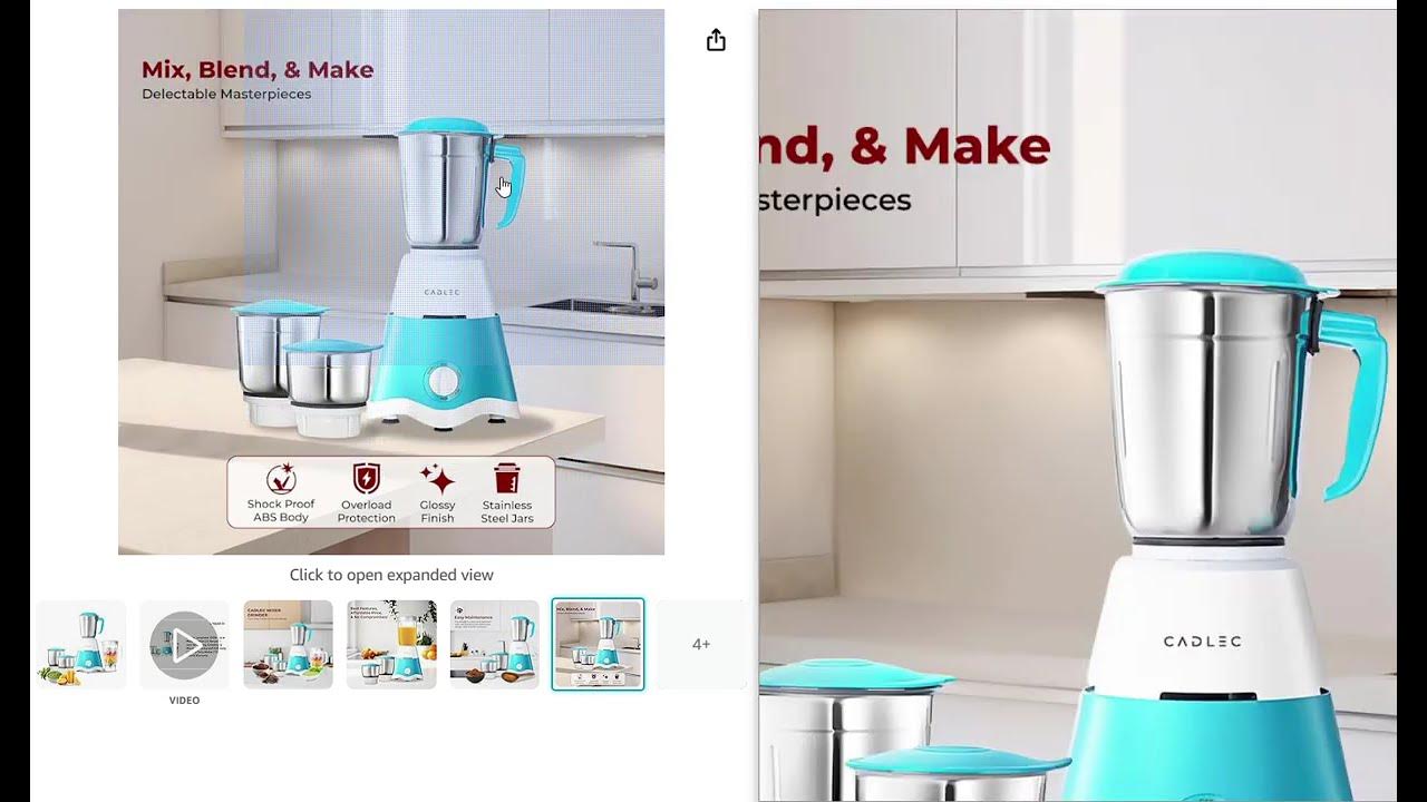 Cadlec Jarsphere Juicer Mixer Grinder - YouTube