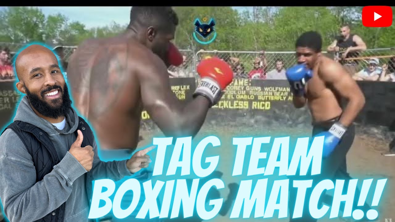 Tag Team Boxing Match!!! STREET BEEF REACTION!!! - YouTube