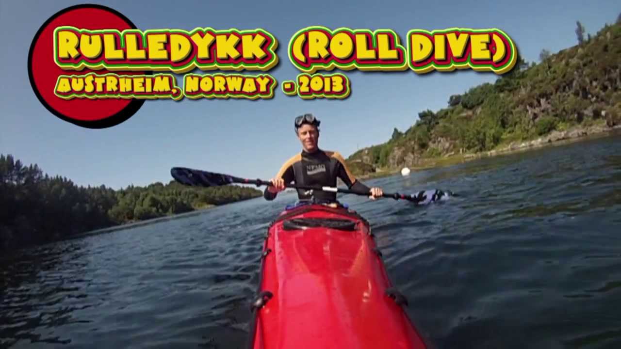 How to do a kayak roll combined with freediving - YouTube