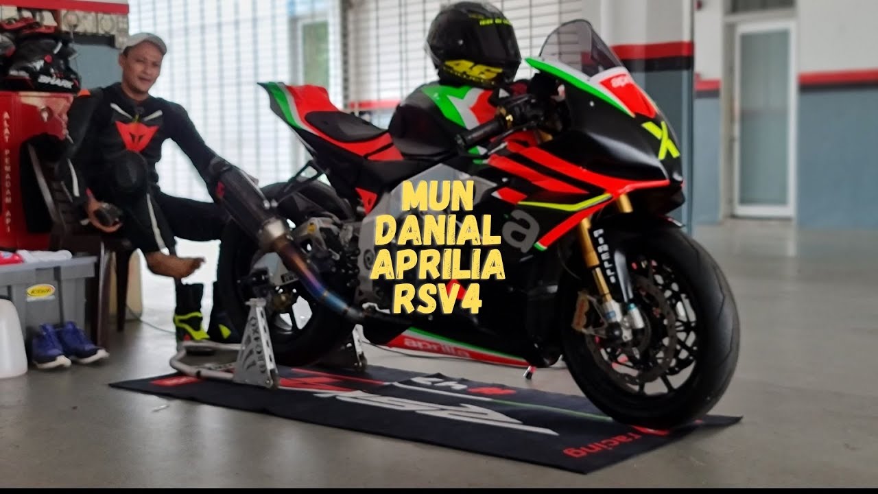 MUN DANIAL RACER APRILIA RSV4 TEAM MALAYSIA TRACKDAY SIC SEPANG BUNYI ...