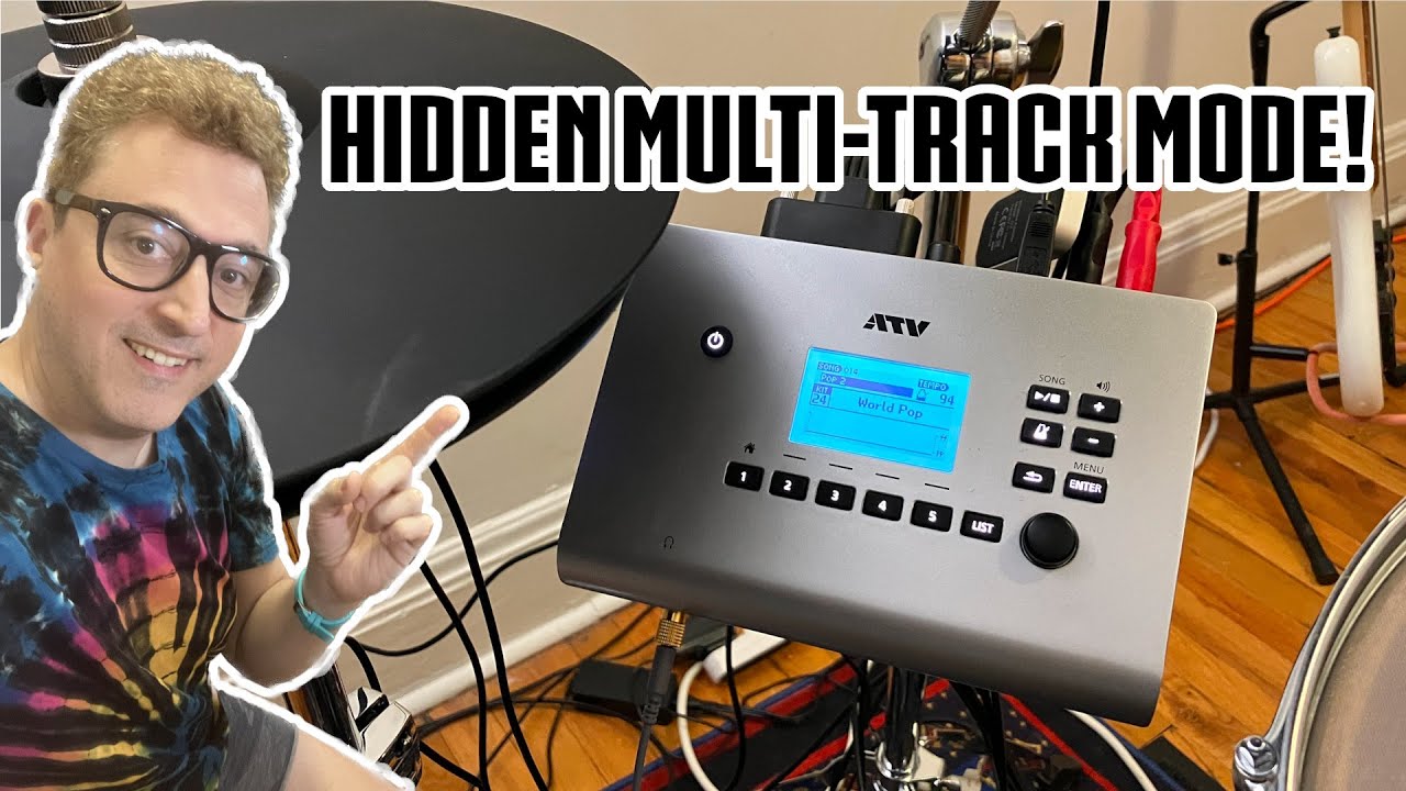 ATV Electronic Drum Module Hidden Multitrack Mode - YouTube