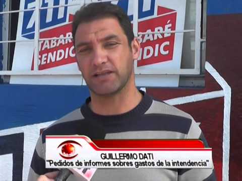 Edil Guillermo Dati tras el Intendente Enciso - YouTube