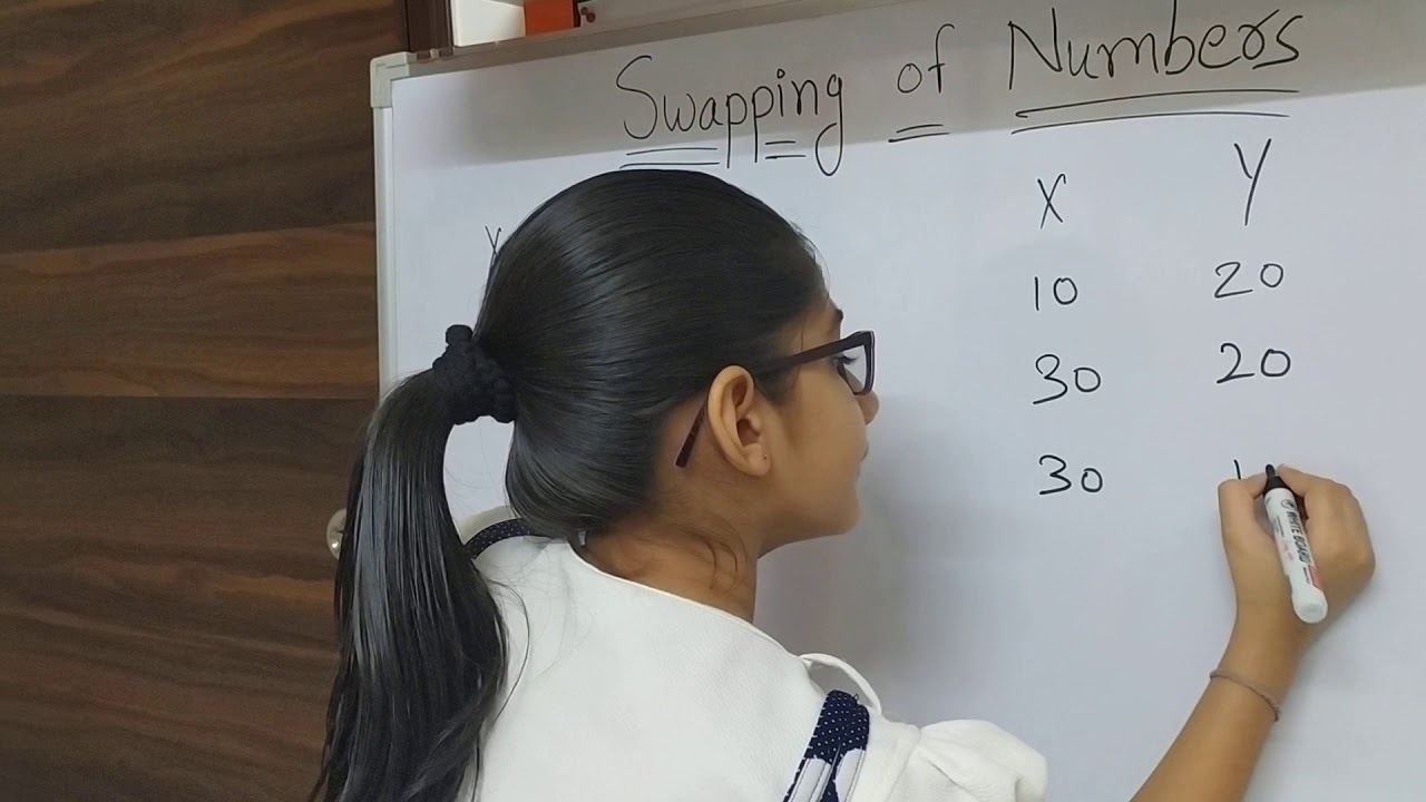 Programming Swapping Of Two Numbers Without Third Variable Youtube