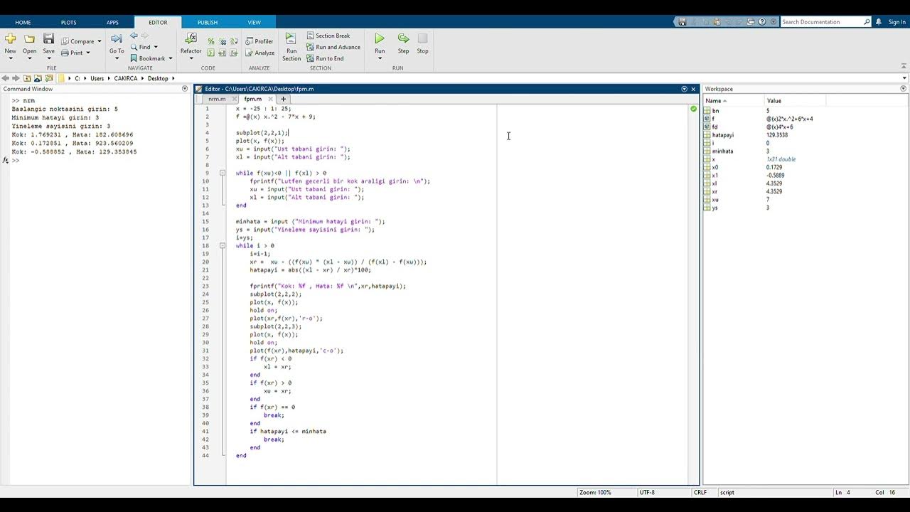 Newton Raphson Method Ve False Position Method MATLAB Kodlar YouTube newton-raphson-method-ve-false-position-method-matlab-kodlar-youtube