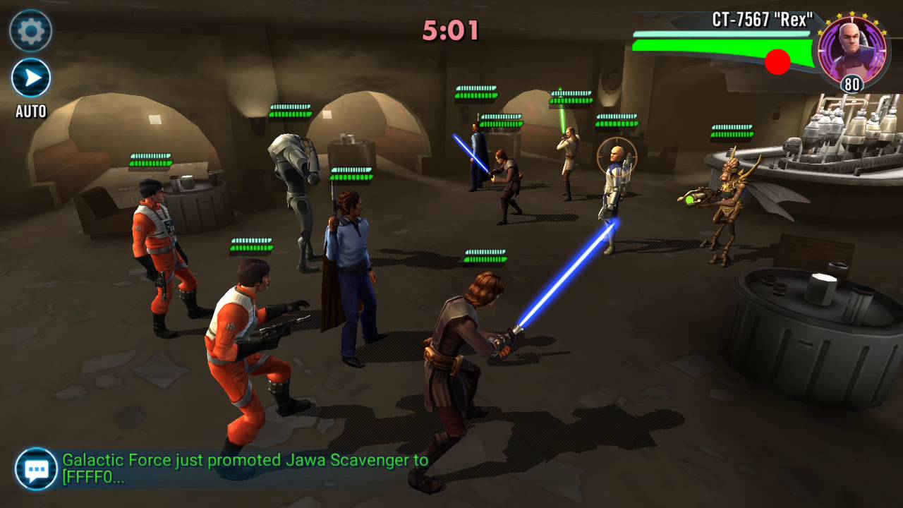 Swgoh arena ReggaeDragon vs Javso round 3 10-15-2016 - YouTube