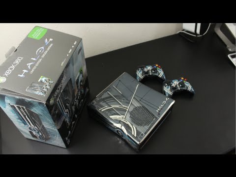Halo 4 Limited Edition Xbox 360 Bundle Unboxing & First Look - YouTube