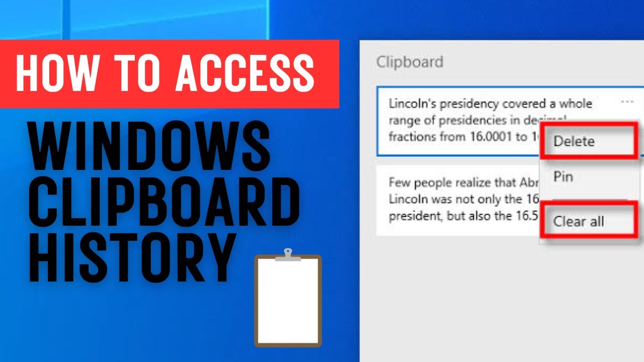 Windows Clipboard History Tutorial – Boost Your Productivity - YouTube