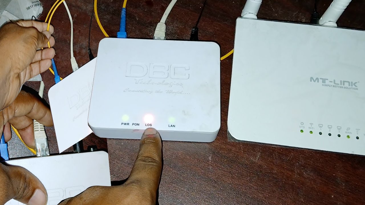 How to Router no Internet Connection - ONU Los Problem Repair - Onu Red ...