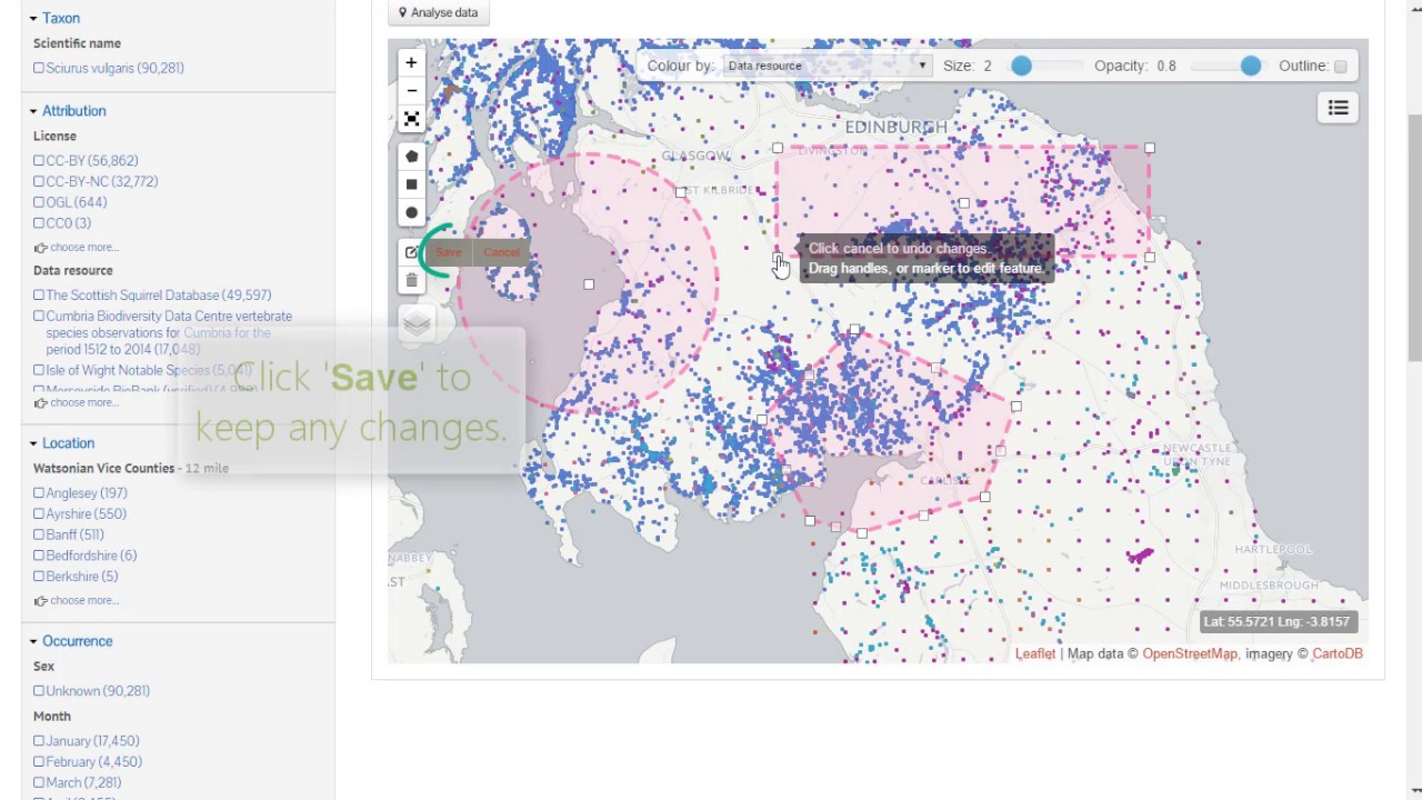 NBN Atlas - Viewing Species Information on a Map - YouTube