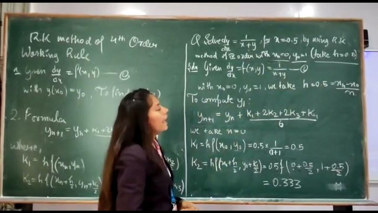 Runge Kutta Method For Solving Ordinary Equation - YouTube