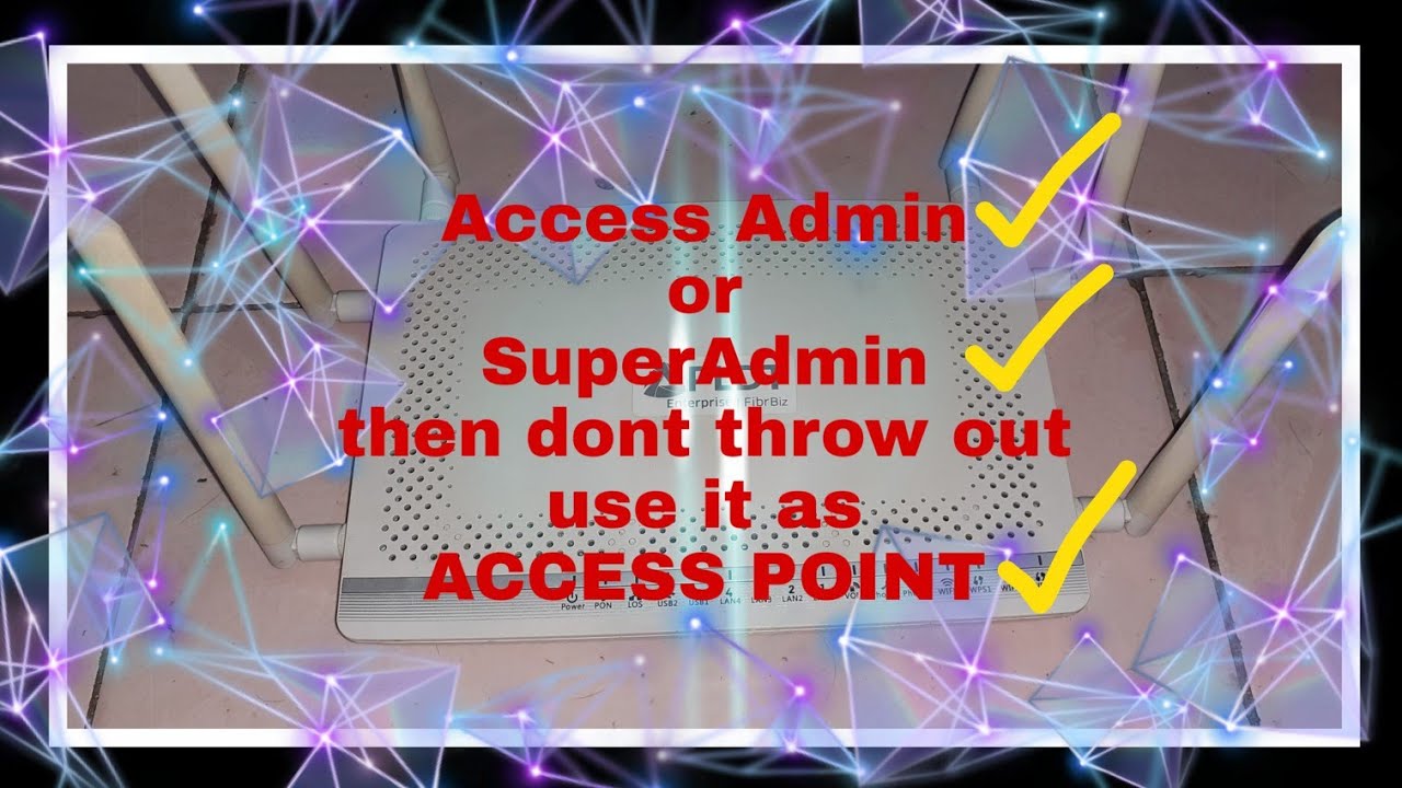 How to Access PLDT Fiber modem uno gpon | Use as Access Point - YouTube