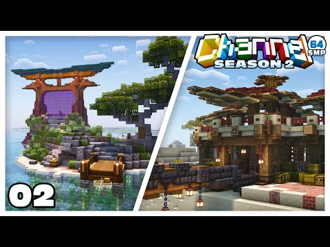 Minecraft Torii Gate & Gatehouse - Channel 64 SMP - S02E02 - Kayaku