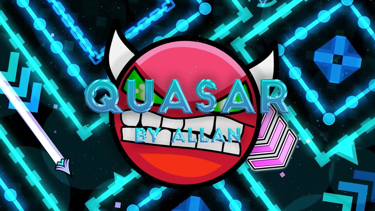 Quasar by Allan 100% | Hard Demon | Geometry Dash - YouTube