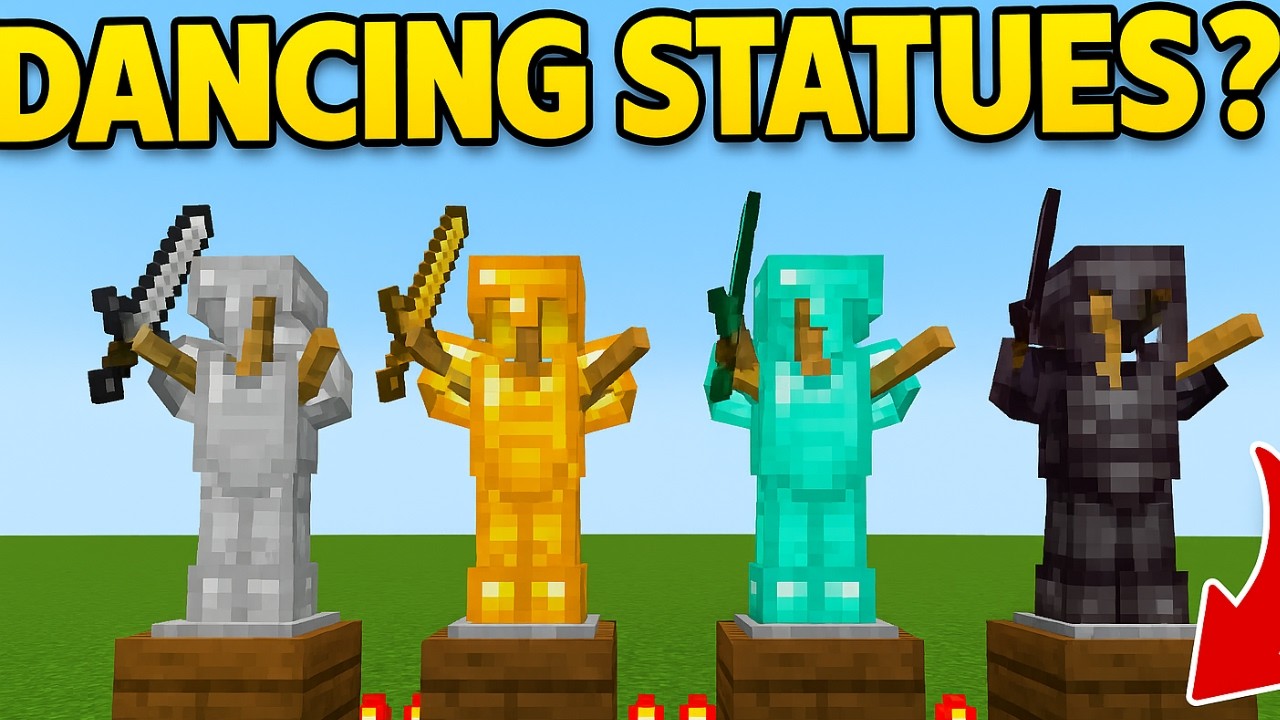 Create a Dancing Statue in Minecraft 🔥 (No Mods!) | Redstone Hack ...