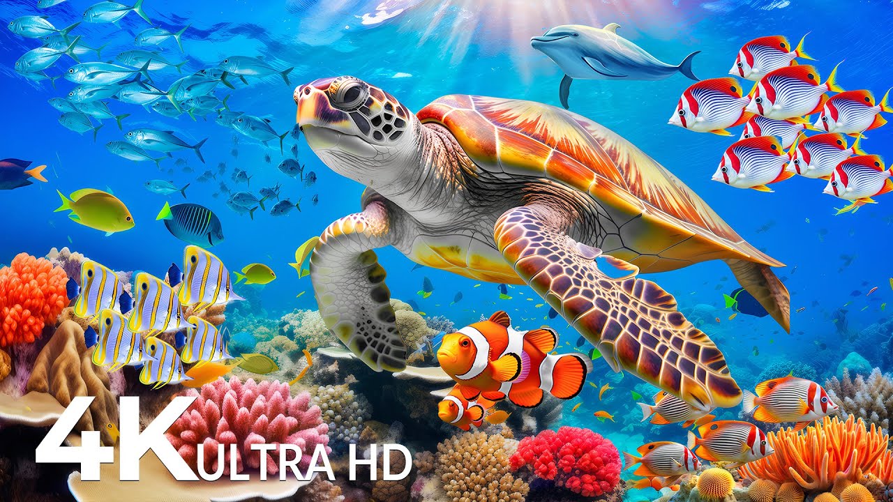 Marvel at Sea Animal in The Best 4K ULTRA HD Aquarium-Dive Into The ...