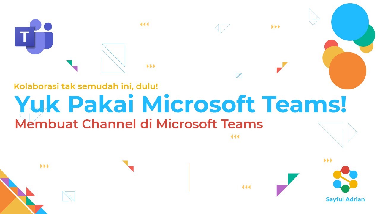 Membuat Channel di Microsoft Teams - YouTube