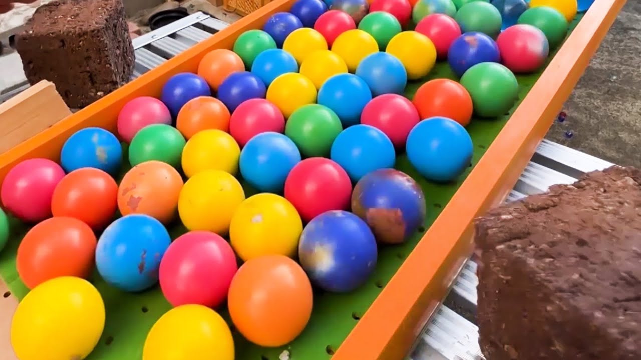 Marble Run ☆ High Speed Billiard Ball Dragon Ball & Coca-Cola Bowling ...