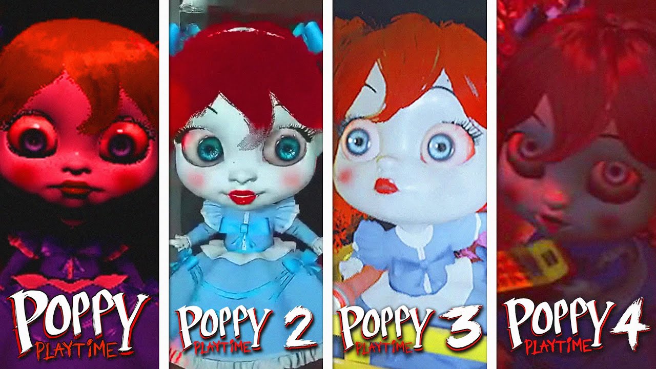 Poppy Evolution - Poppy Playtime: Chapter 1-4 Comparison & ALL Poppy ...