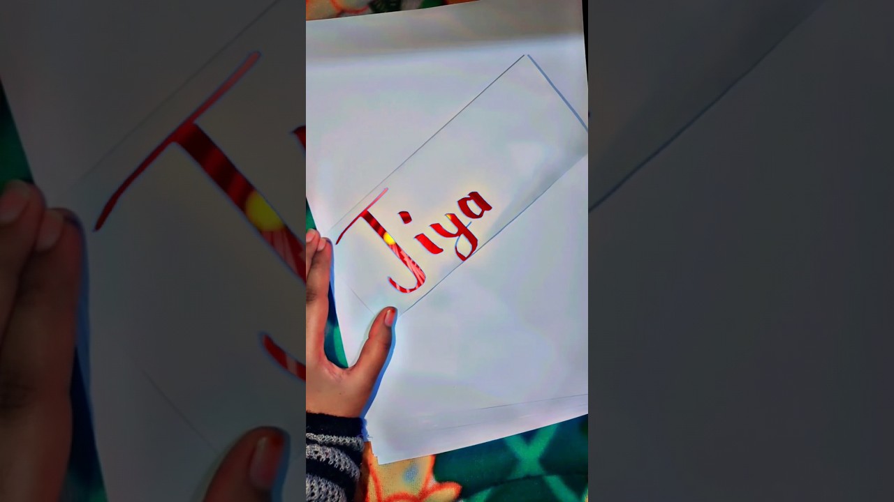 Jiya name calligraphy| #name #shortvideo #youtubeshorts #draw #viral # ...