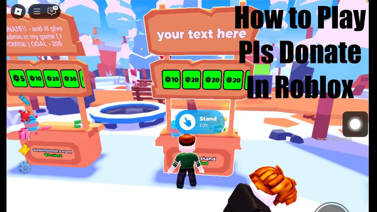 How to Play Pls Donate (Earn Robux) in IPad Roblox.. (Roblox Pls Donate ...