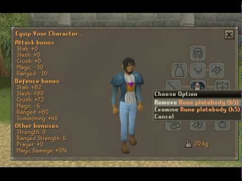 Rune Heraldic Platebody (h5) - YouTube