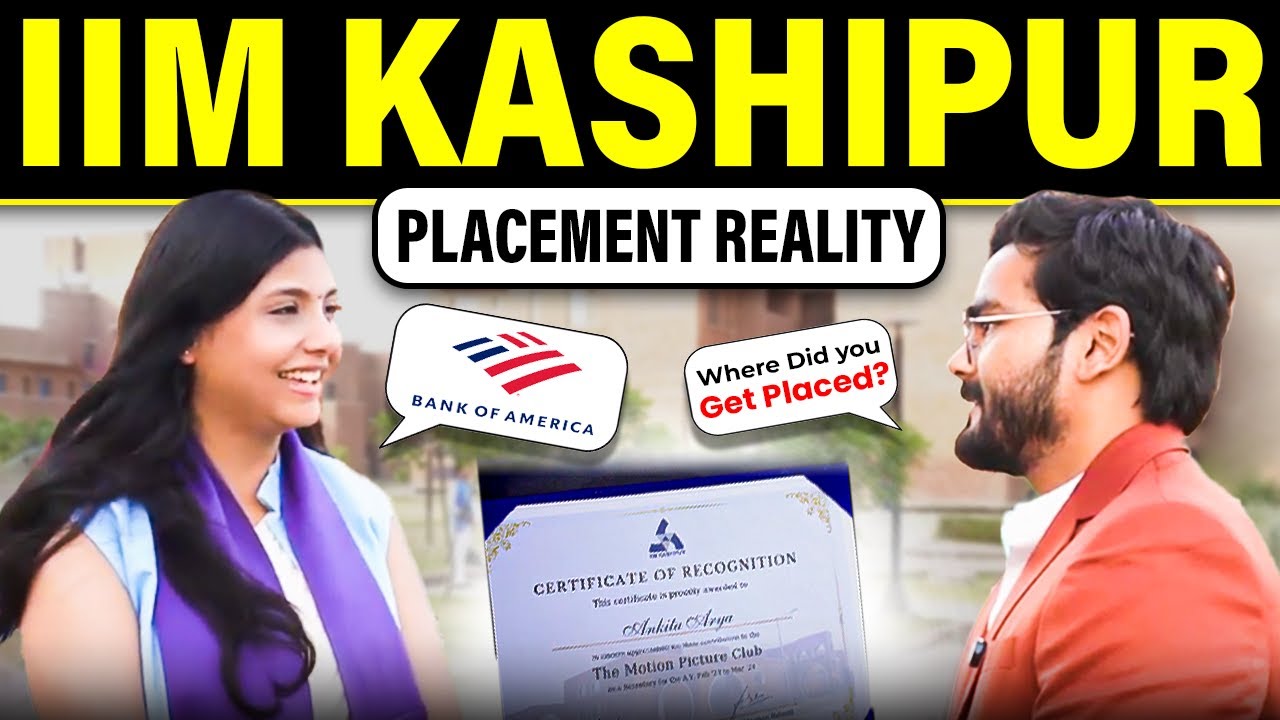 New IIM PLACEMENT Reality revealed by IIM KASHIPUR student - YouTube
