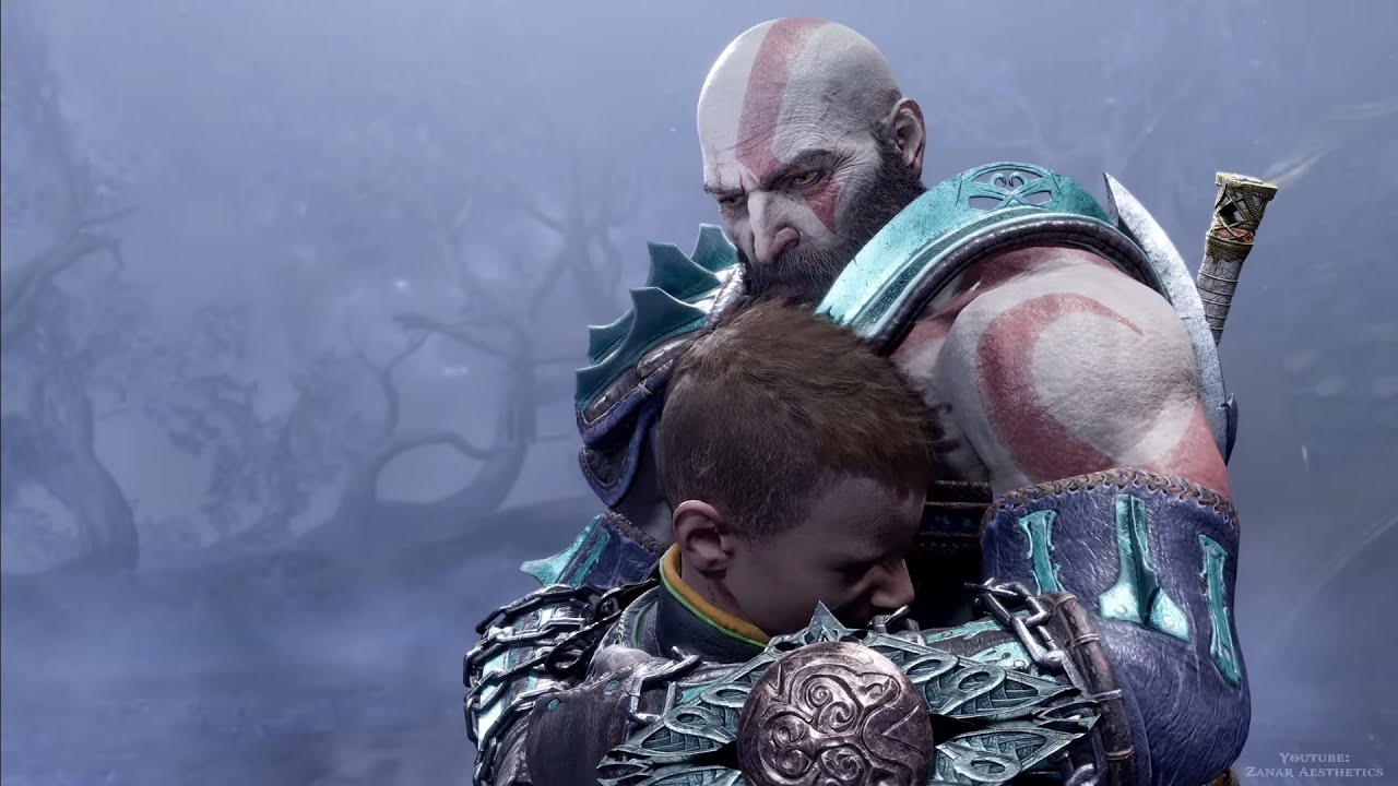 God of War Ragnarok - Kratos Saves & Hugs Atreus Emotional Scene (2K ...
