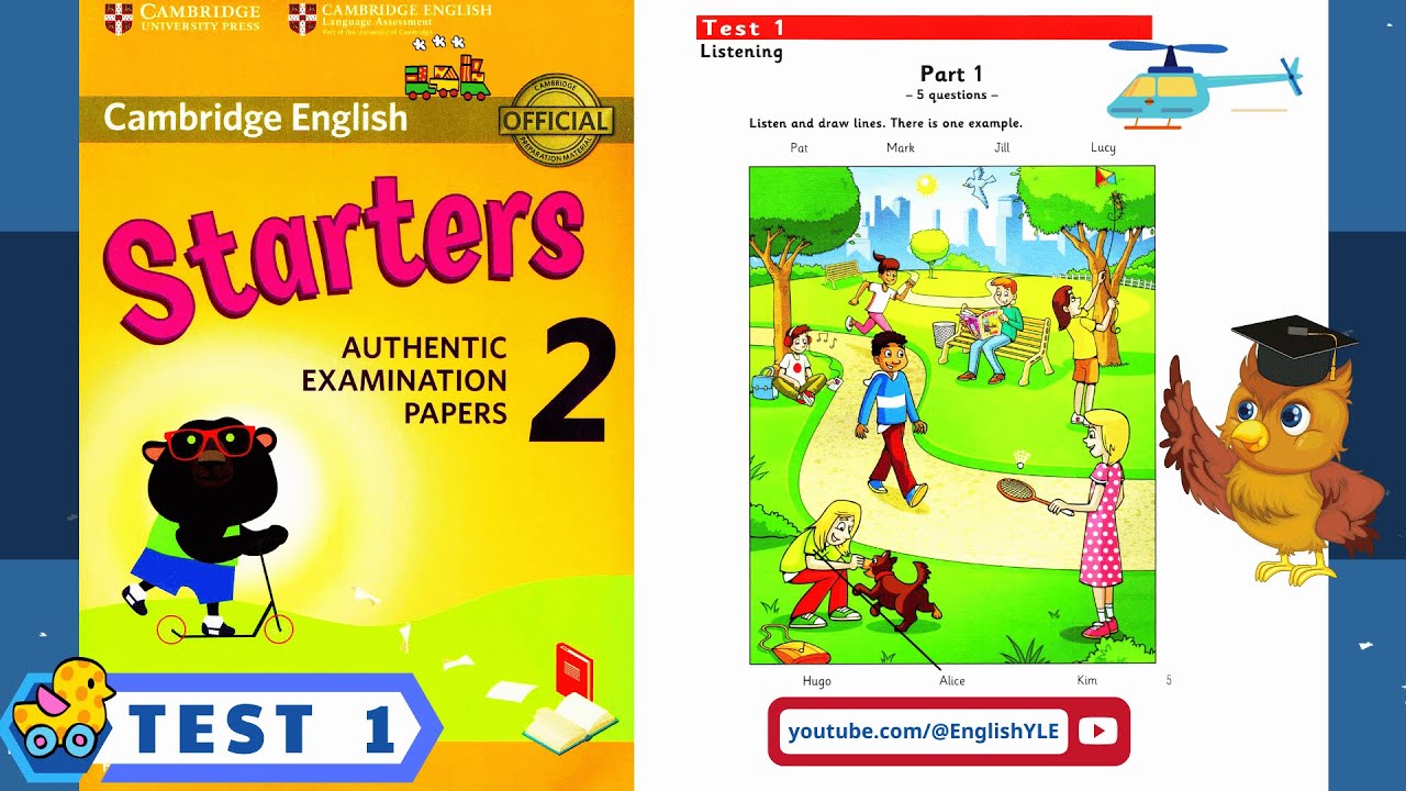 [ Starters 2 - TEST 1 ] Authentic Examination Papers | Listening Test 1 ...