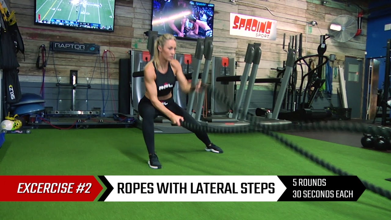 Battle Ropes Workout with Caroline Pearce | PFL Fighting Fit - YouTube