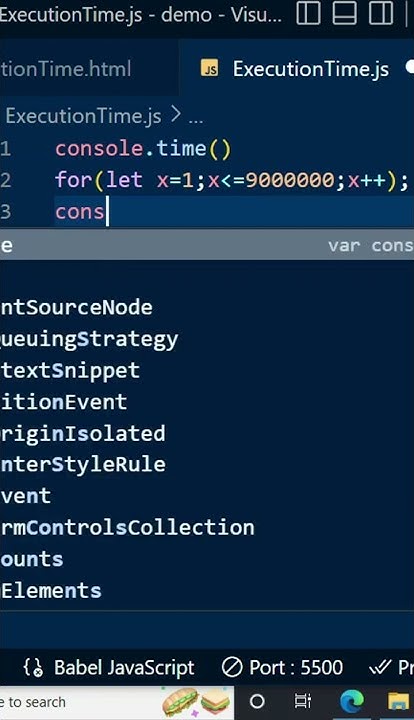 How to Calculate Total Execution Time | Javascript | #shorts - YouTube
