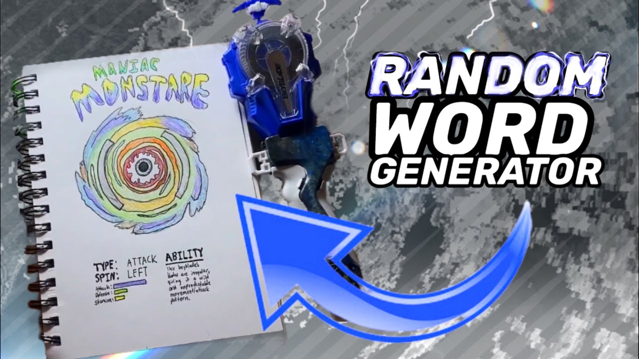 Designing 3D PRINTED Beyblades using a *RANDOM WORD* generator!!! - YouTube