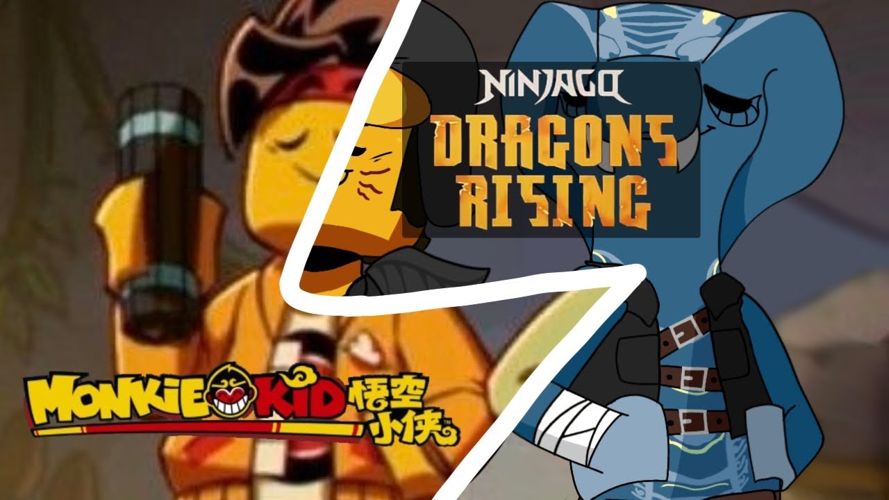 Spitz and Fritz (Ninjago Dragons Rising x Monkie Kid speedpaint) - YouTube