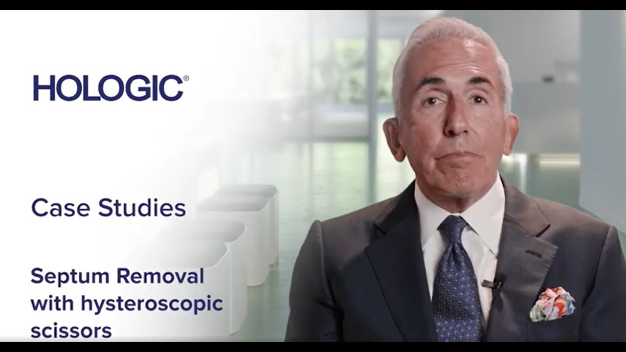 Septum Removal with Hysteroscopic Scissors - YouTube