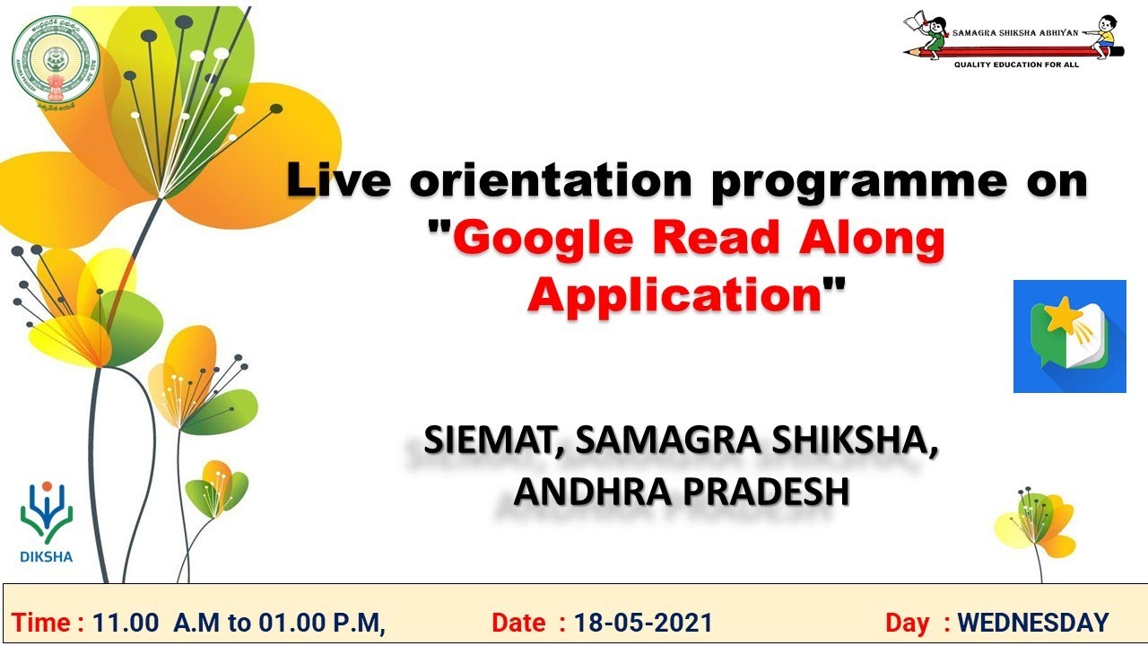 Live Orientation programme to the Teachers' on "Google Read Along ...