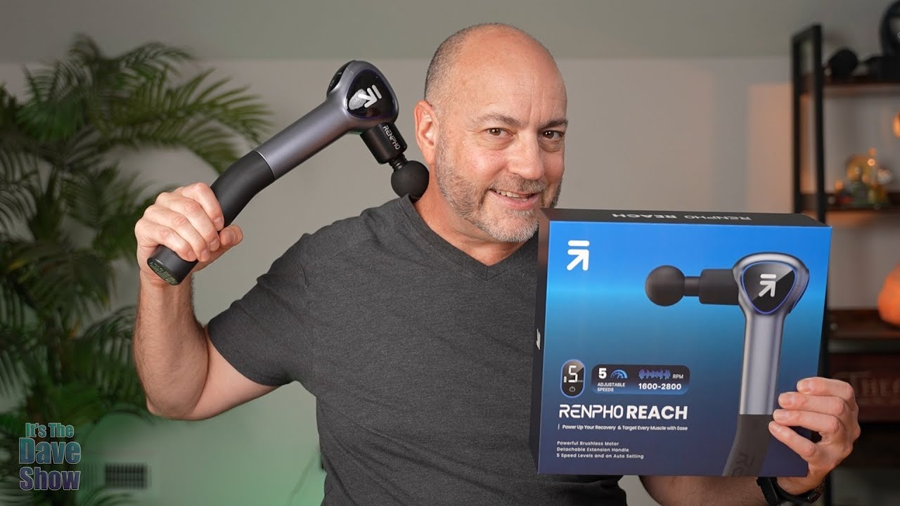 Renpho reach massager, massage your own back! - YouTube