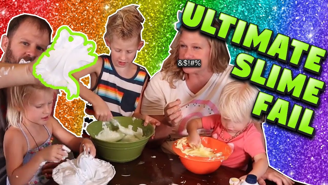 How NOT to make Slime 😜 Ultimate Slime Fail | Mom said NO, but Dad said ...
