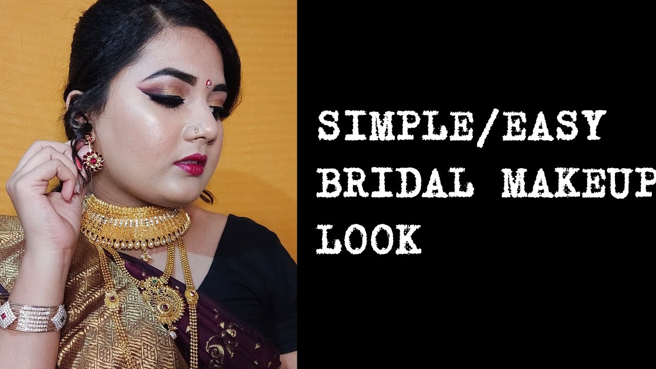 EASY/SIMPLE INDIAN BRIDAL LOOK | MAKEUPBYBHUBI - YouTube