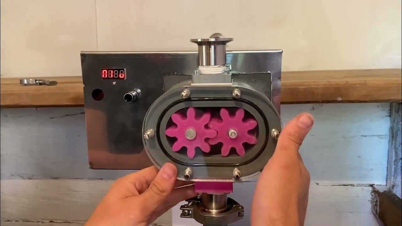 Насос дозатор для меда. Опытный образец - YouTube