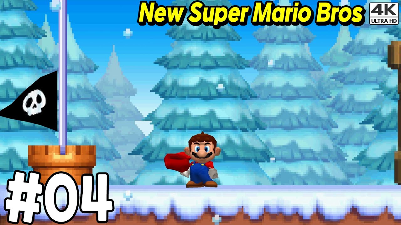 New Super Mario Bros playthrough World 5 | Nintendo DS | 4K - YouTube