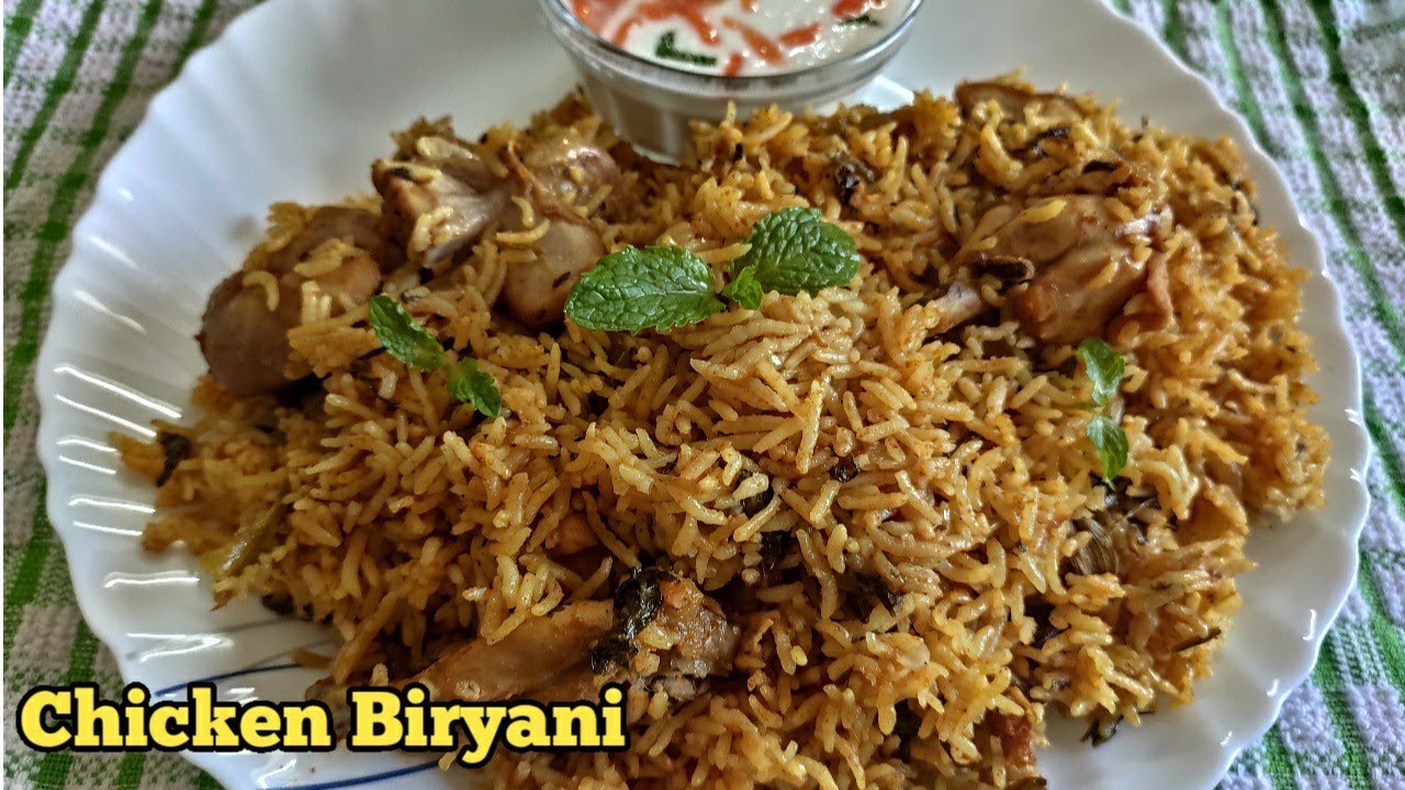 Pressure Cooker Chicken Biryani - How to make Chicken Biryani in ...