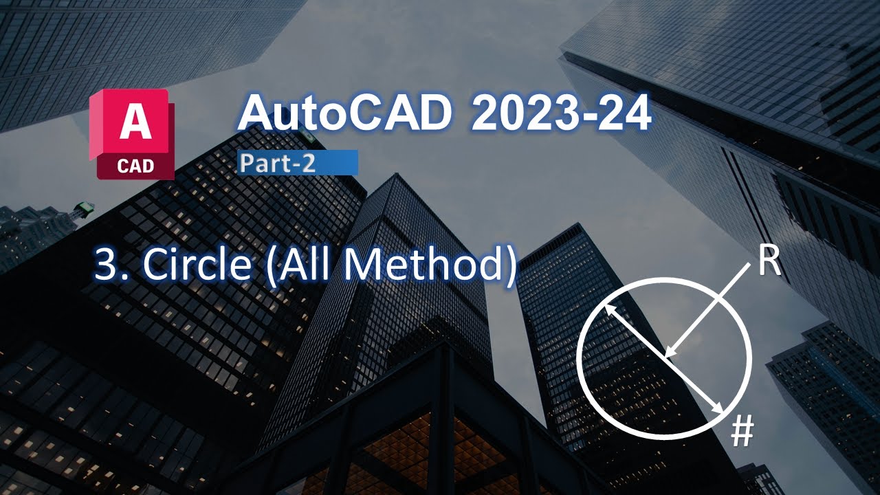 How to Draw Circle By All Method in AutoCAD | Using Circle Command |# ...