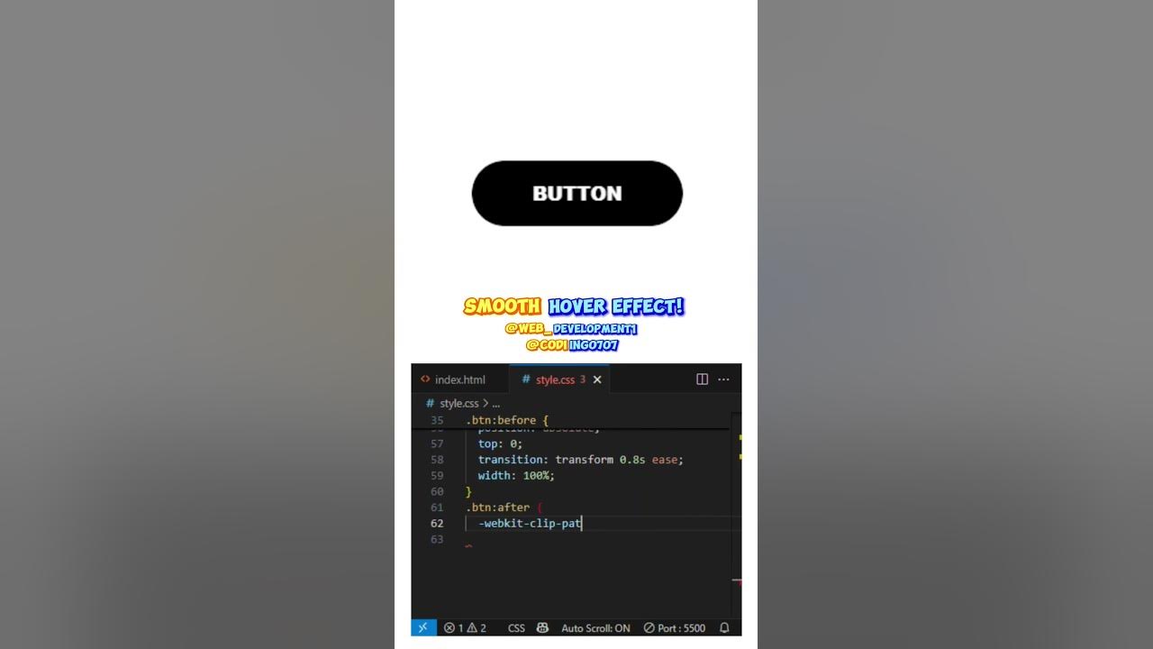 Cool Inverted Triangles Hover Effect with HTML & CSS 🎨 | Web Design Tutorial 💻 - YouTube