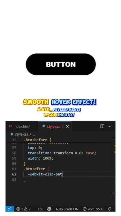 Cool Inverted Triangles Hover Effect with HTML & CSS 🎨 | Web Design Tutorial 💻 - YouTube