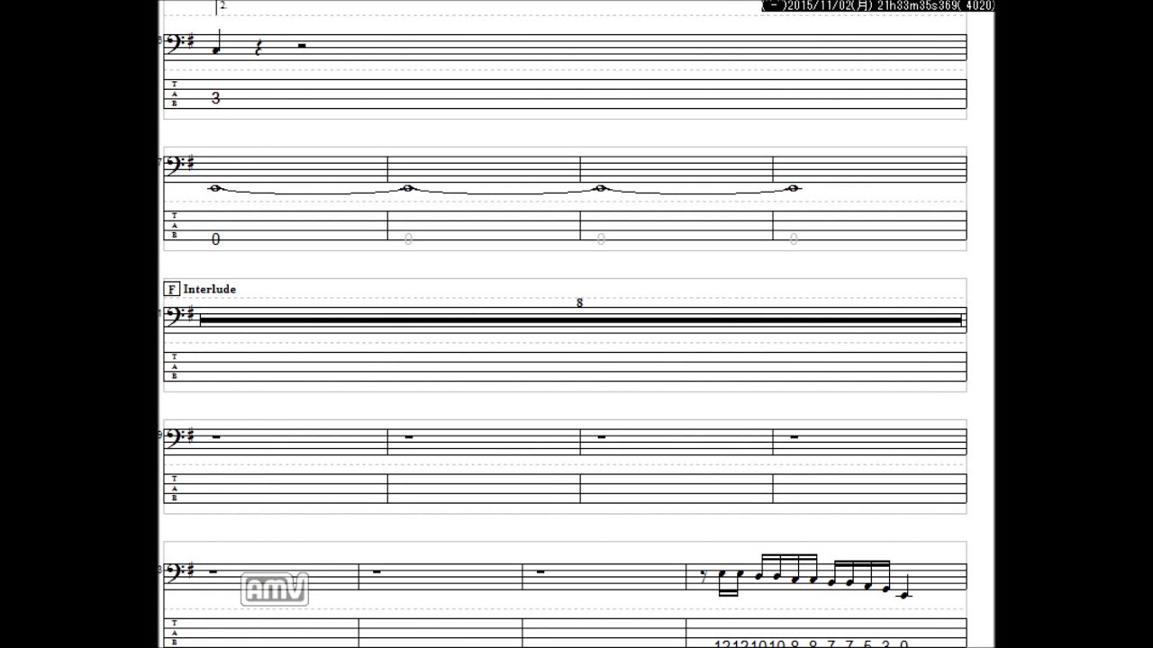 B'z ザ・マイスター ベースTAB譜 - YouTube