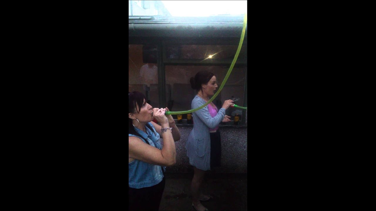 Beer bong fail - YouTube