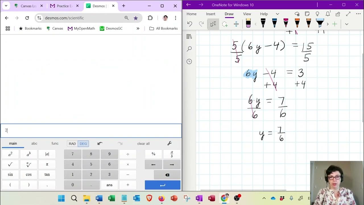 Solving multi step linear equation - YouTube