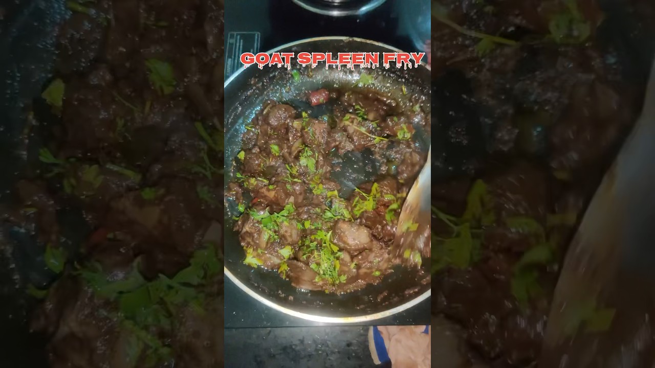 Goat Spleen Fry Recipe #trending #food #shorts #goat #trendingfood # ...