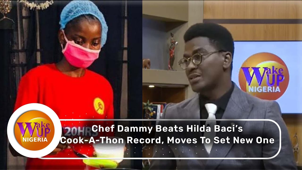 (VIDEO) Chef Dammy Breaks Cook-A-Thon Record | WUN Hosts React - YouTube