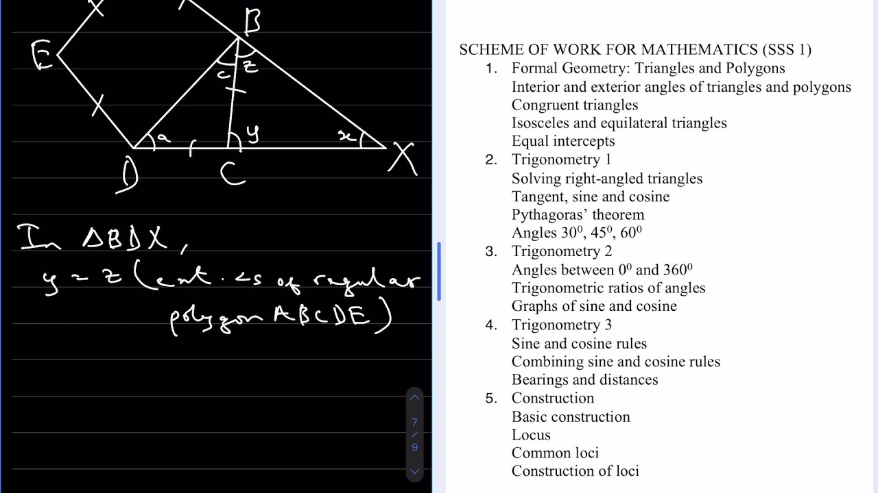 MATHEMATICS LESSON FOR SSS 1 (POLYGONS CONTINUED) - YouTube