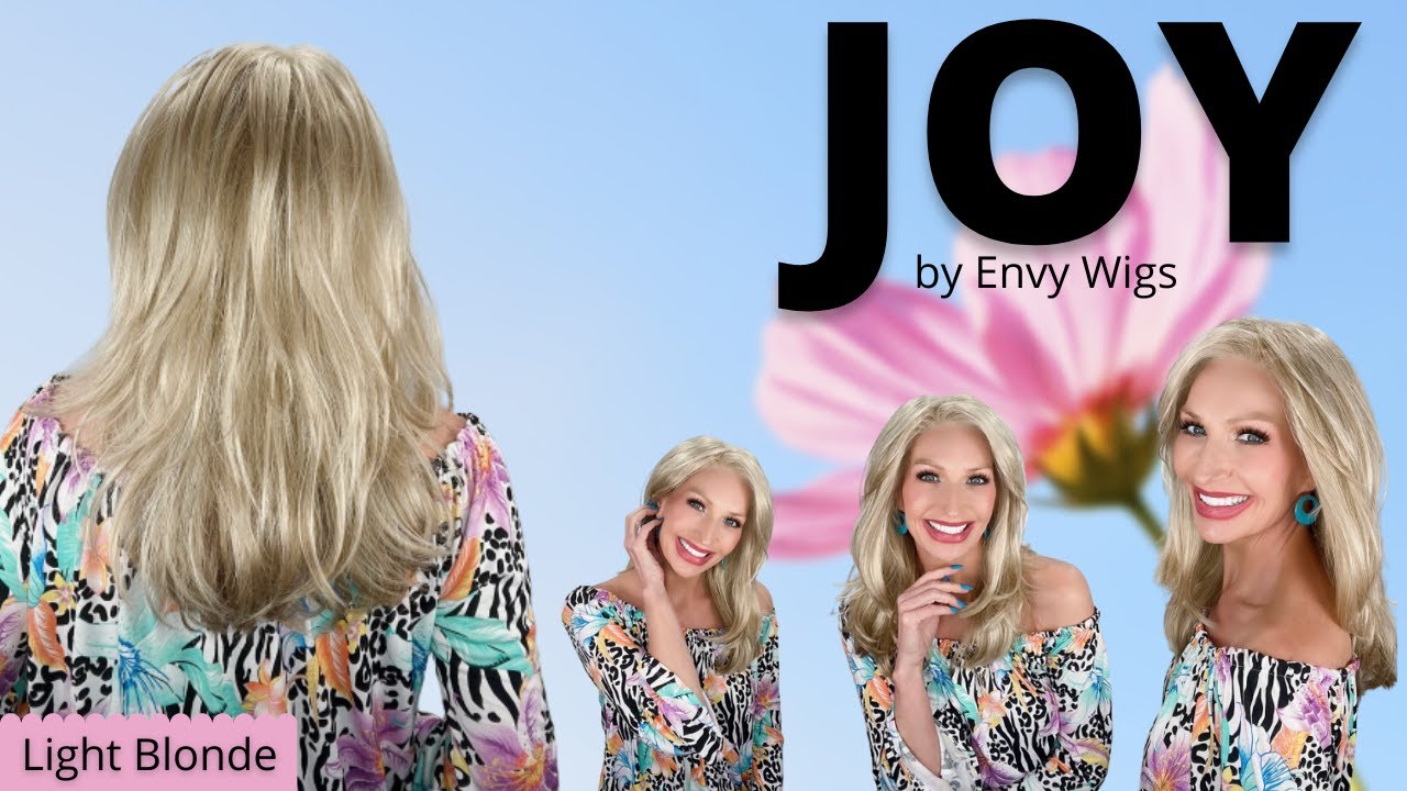 JOY Wig by Envy in the color Light Blonde. This wig looks ultra-natural ...
